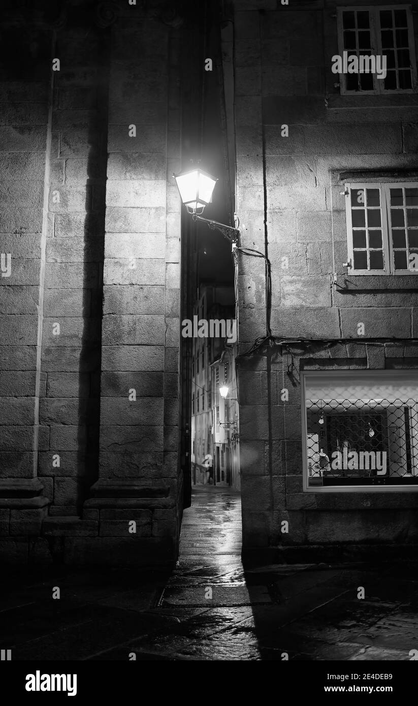 Lonely Street At Night