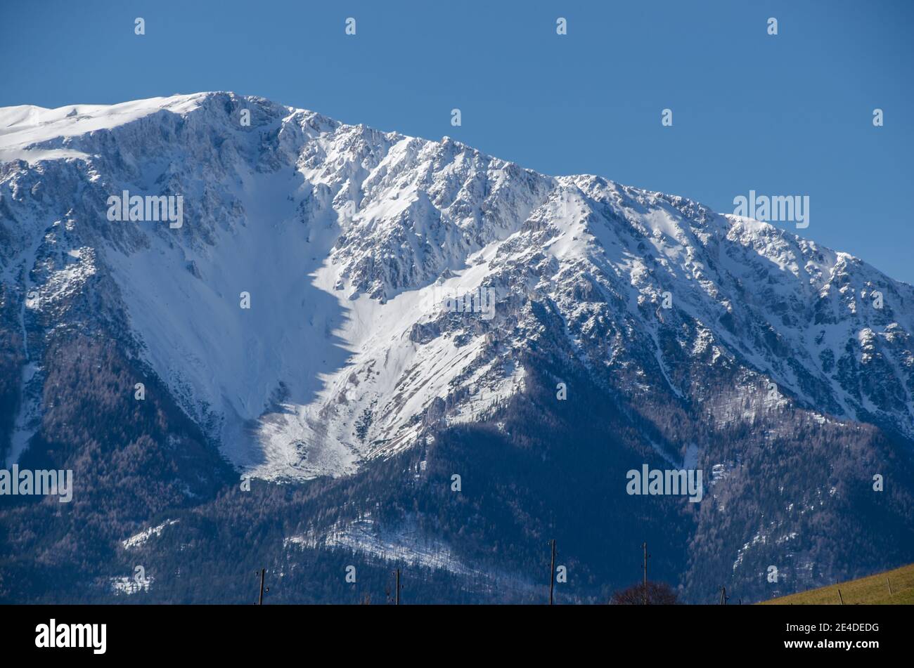 high snowmountain detail view Stock Photo - Alamy