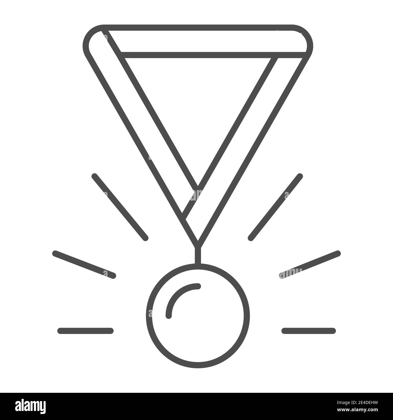 Medal thin line icon. Award vector illustration isolated on white ...