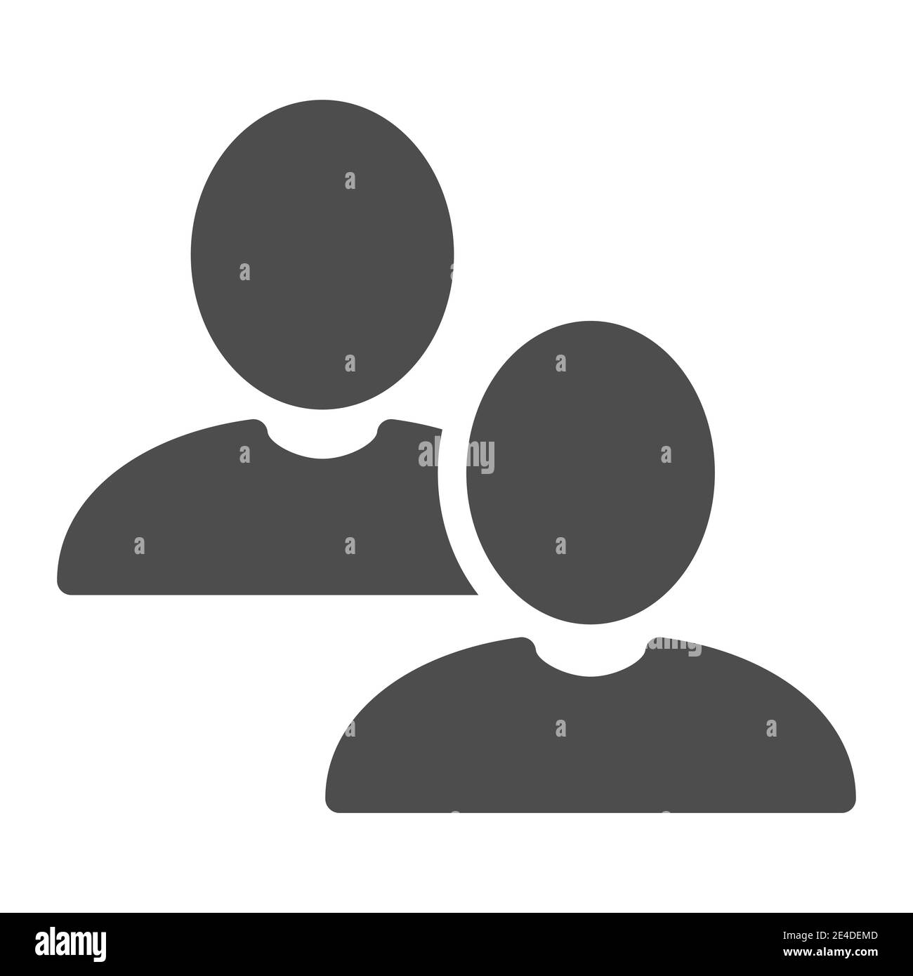 Users icon symbol on Black and White Stock Photos & Images - Alamy