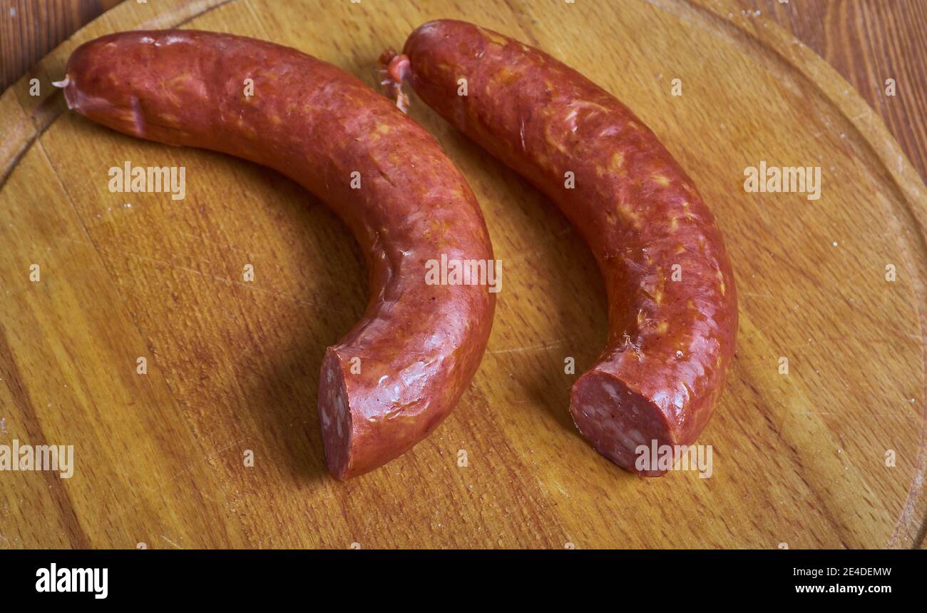 Schublig sausage - various heavily smoked sausages made throughout the ...