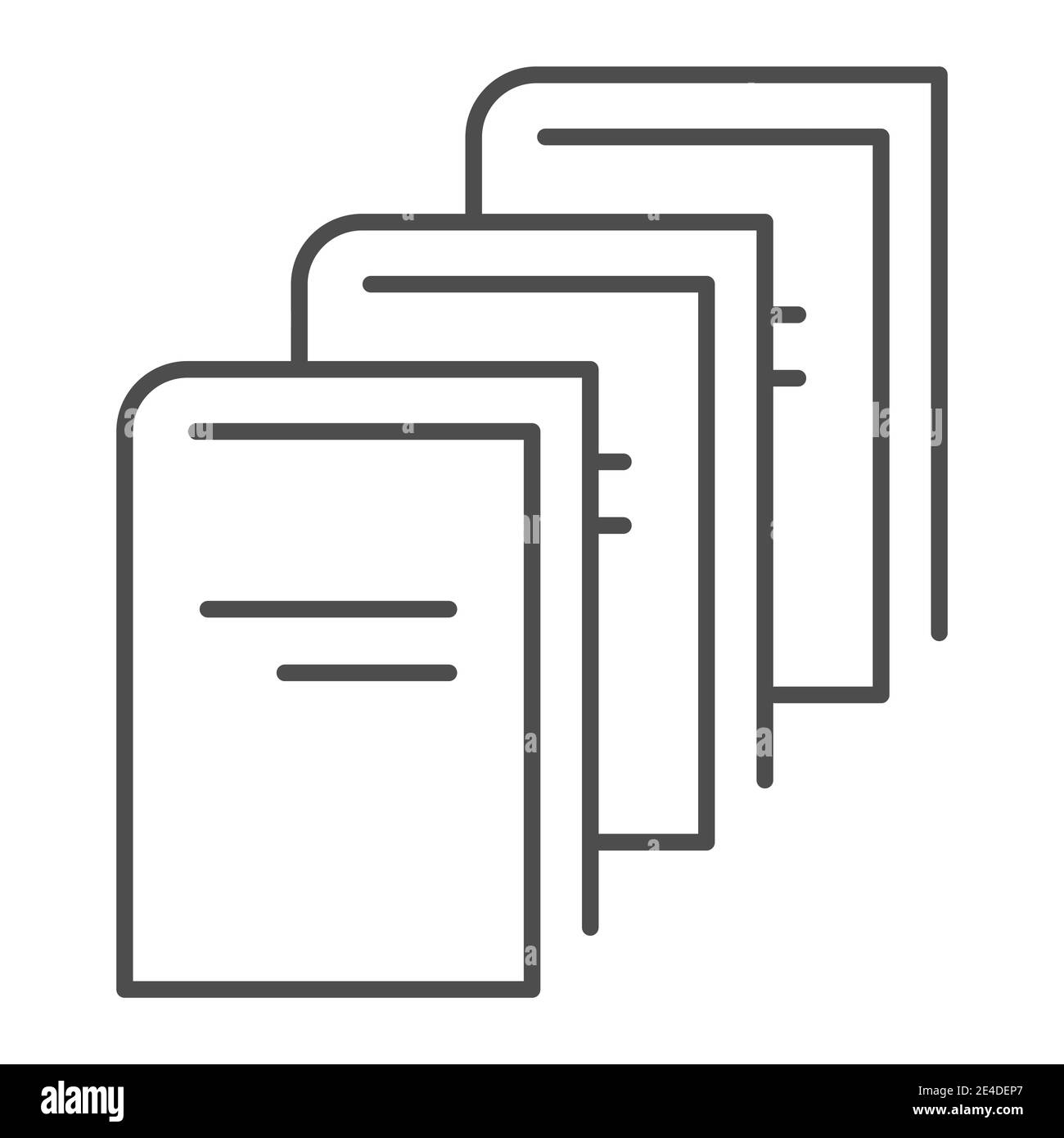 Library thin line icon. Education vector illustration isolated on white ...