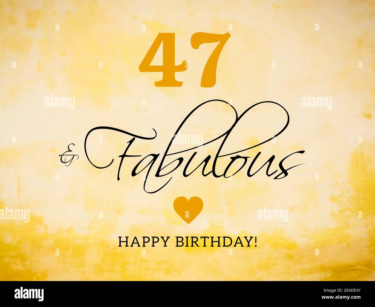 At his 47th birthday hi-res stock photography and images - Alamy
