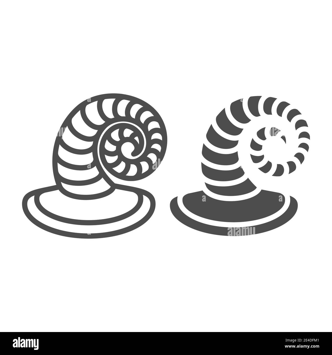 Striped witch hat line and glyph icon. Pointed wizard hat vector ...