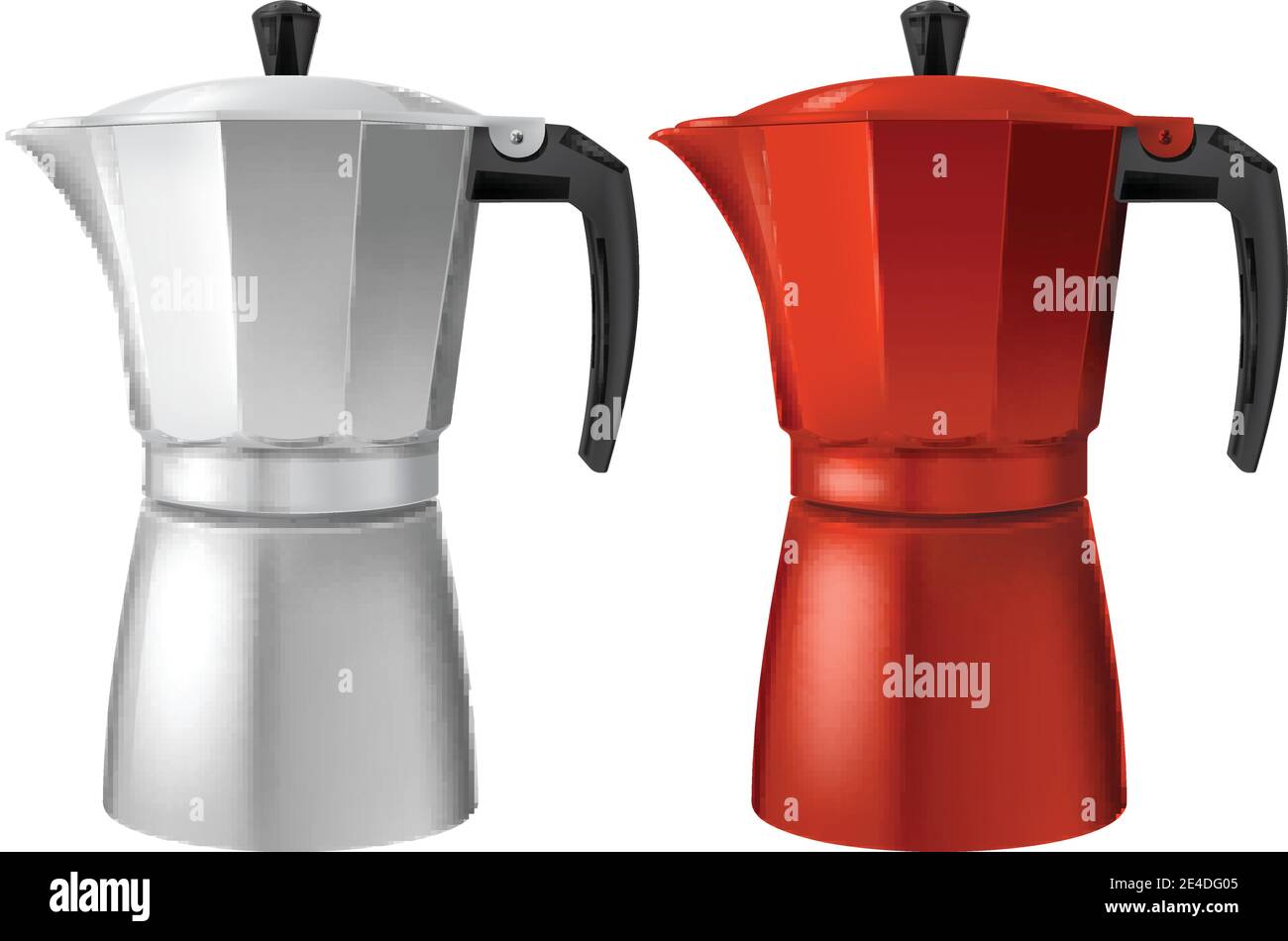 Silver coffeepot Stock Vector Images - Alamy