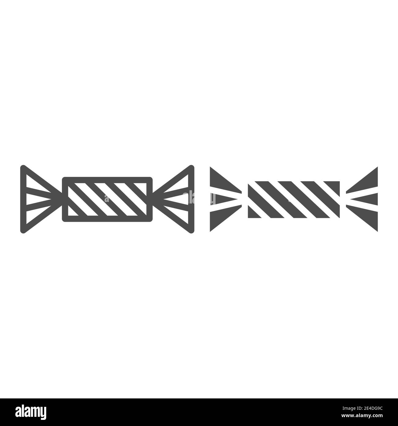 Candy line and glyph icon. Sweets vector illustration isolated on white ...