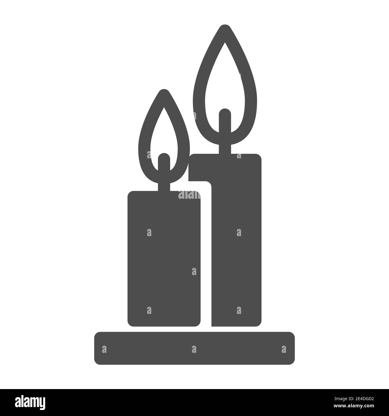 Two lighted candle Stock Vector Images - Alamy