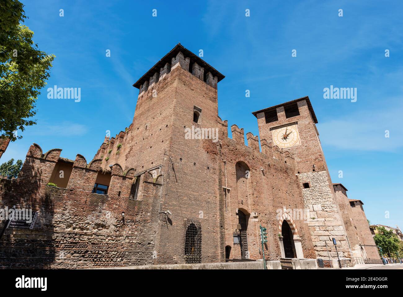 Castelvecchio. The medieval old castle (Scaligero) in Verona downtown ...