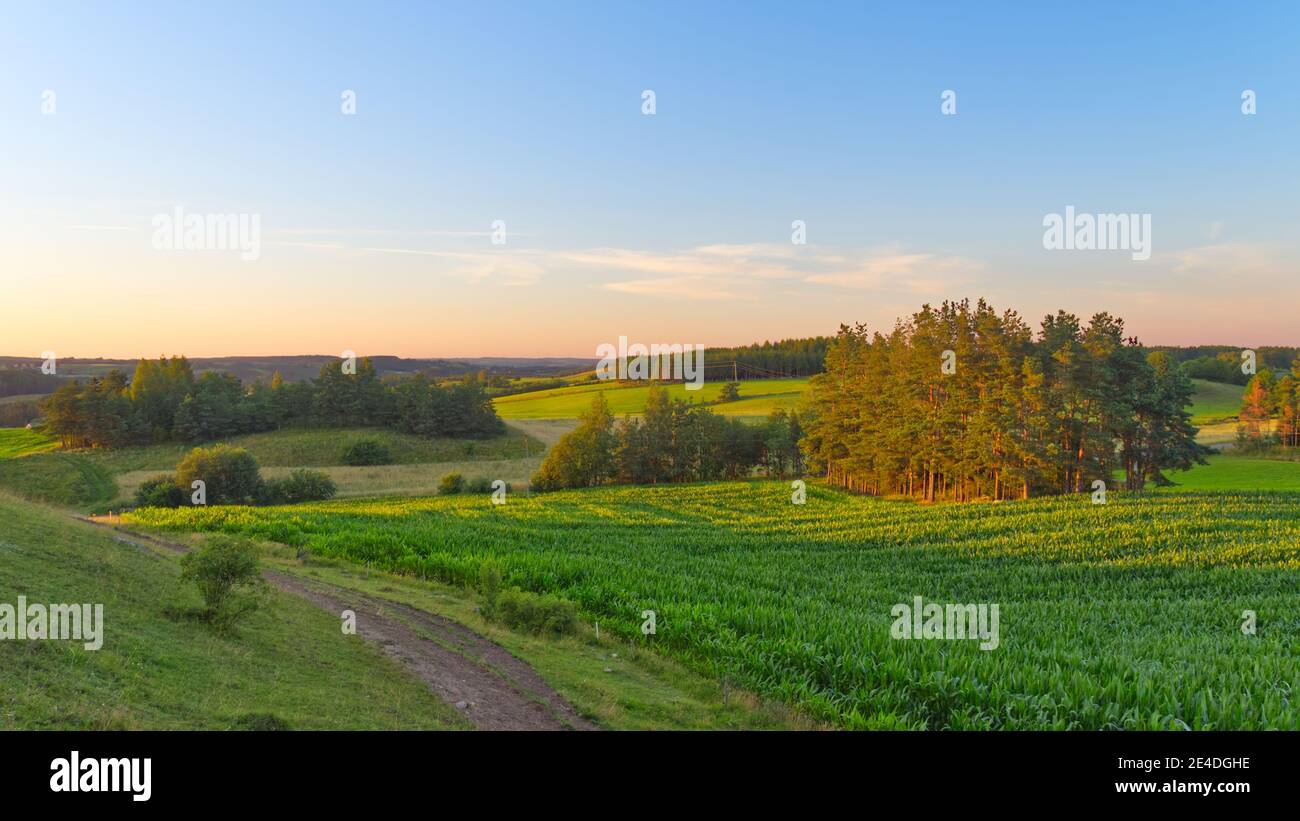 Landscape polish fields hills in hi-res stock photography and images ...