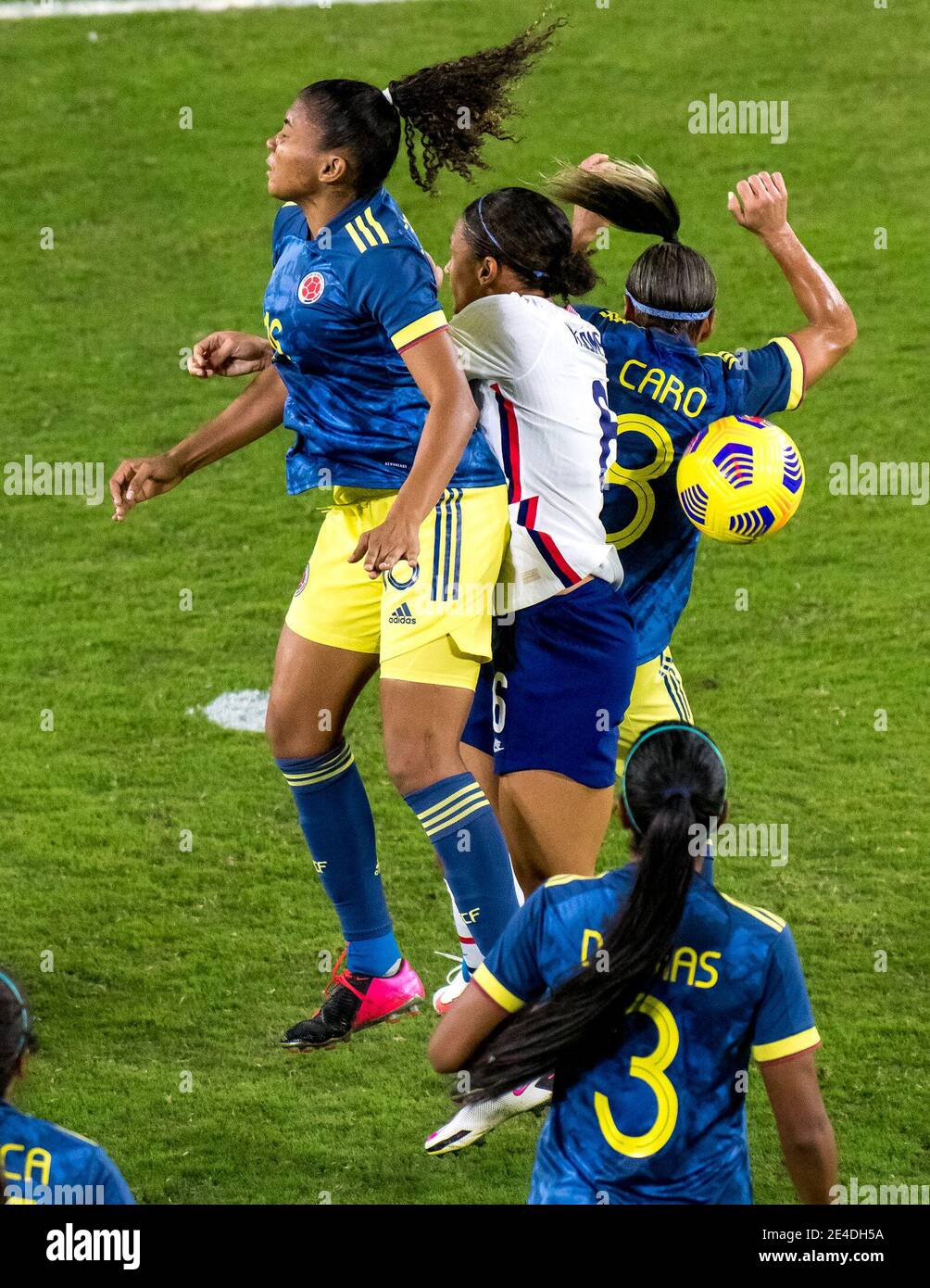 Orlando, United States. 22nd Jan, 2021. Jorelyn Carabali (#16 Colombia ...