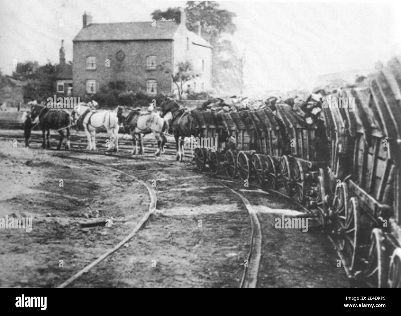 Benjamin Outram's Little Eaton Gangway in July 1908 Stock Photo - Alamy