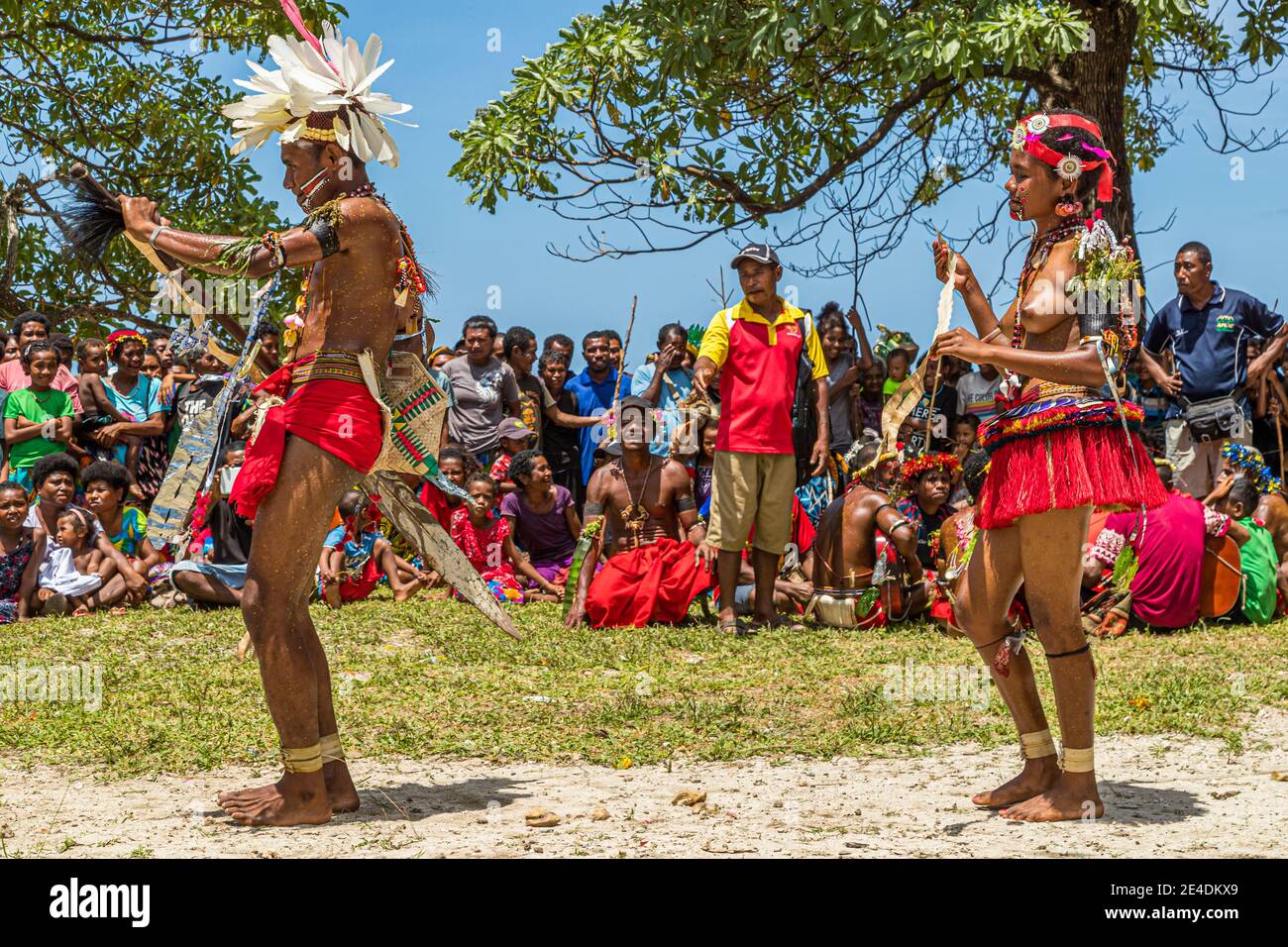 Traditional Milamala Dance of Trobriand Islands during the Festival of ...
