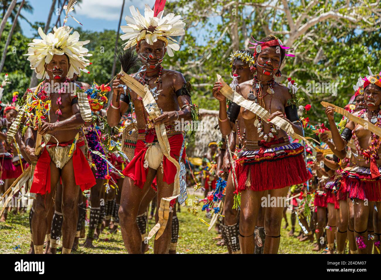 Traditional Milamala Dance of Trobriand Islands during the Festival of ...