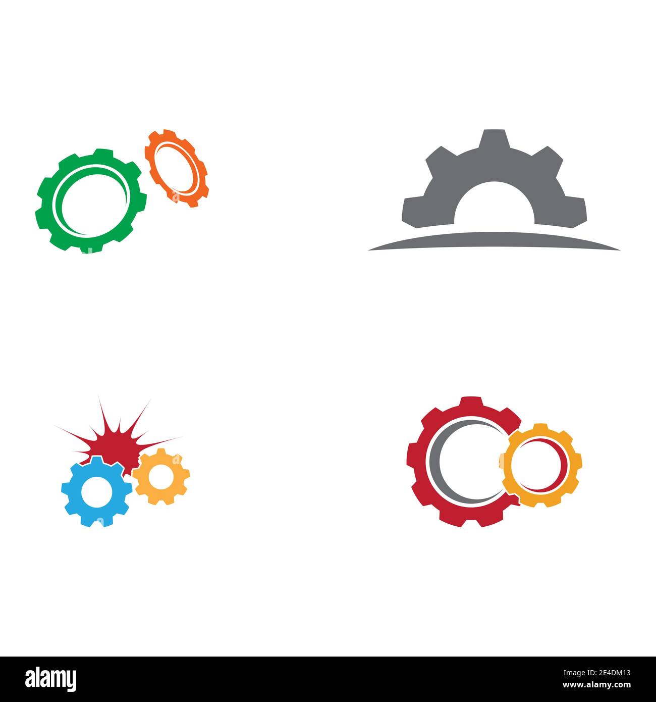 Gear Logo Template vector icon illustration design Stock Vector Image ...