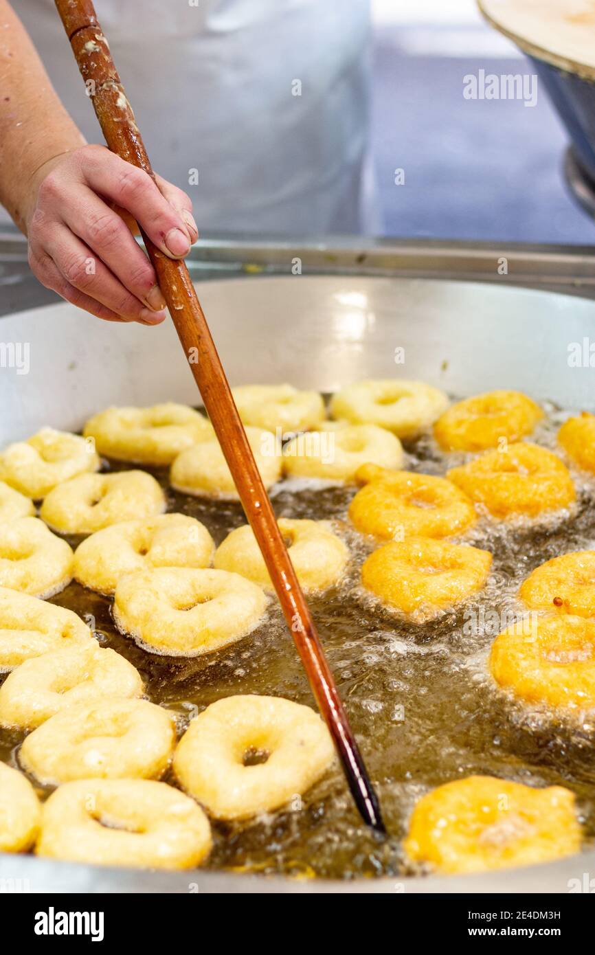 Donut making process hi-res stock photography and images - Alamy