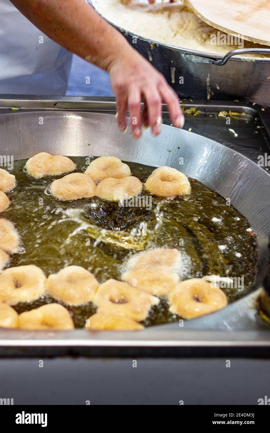 Donut making process hi-res stock photography and images - Alamy