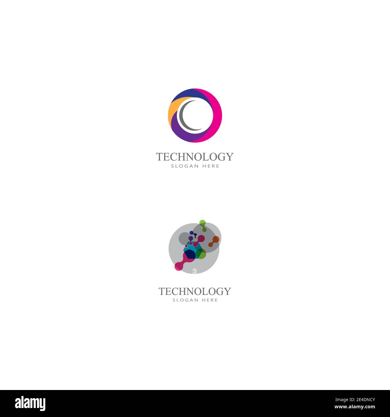 Technology, computer, data and innovation logo design Stock Vector ...