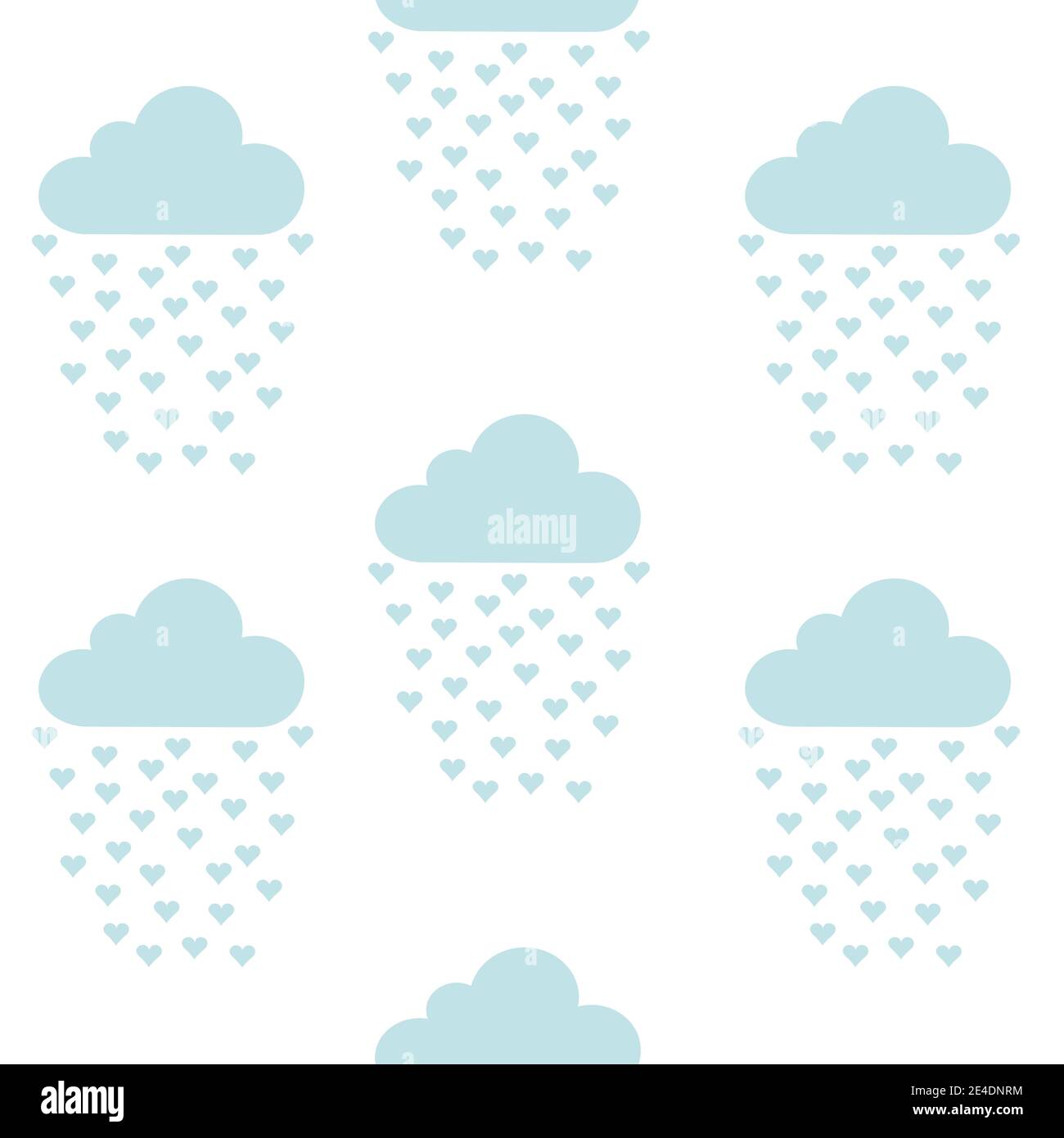 Kids pattern clouds rain Stock Vector Images - Alamy