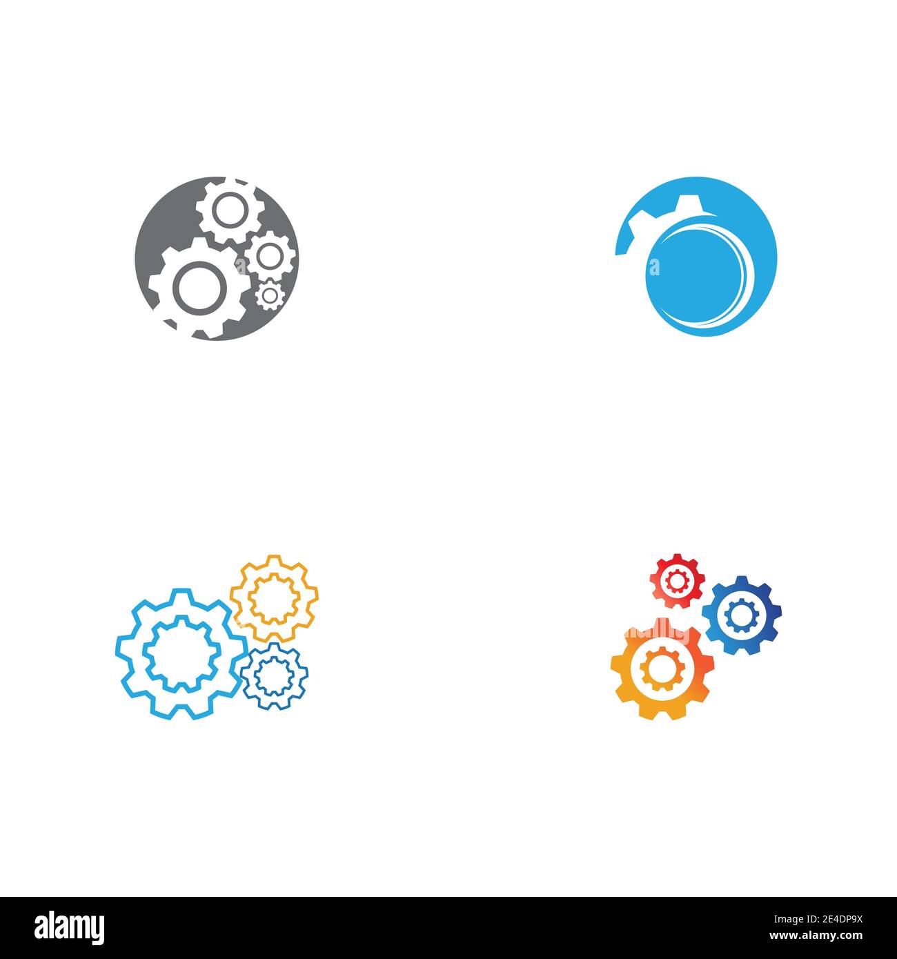 Gear template logo hi-res stock photography and images - Alamy