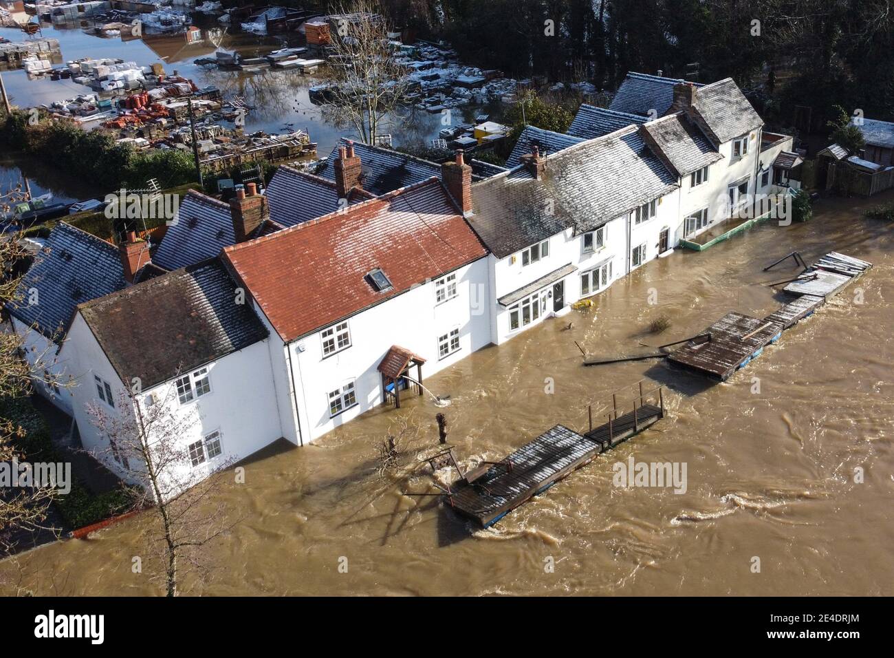 Storm christoph drone hi-res stock photography and images - Alamy