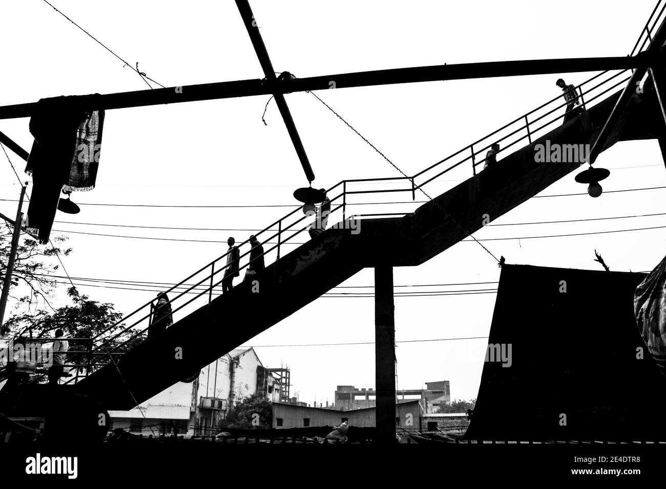 Foot over the bridge I captured this image from Dhaka, Bangladesh Stock ...