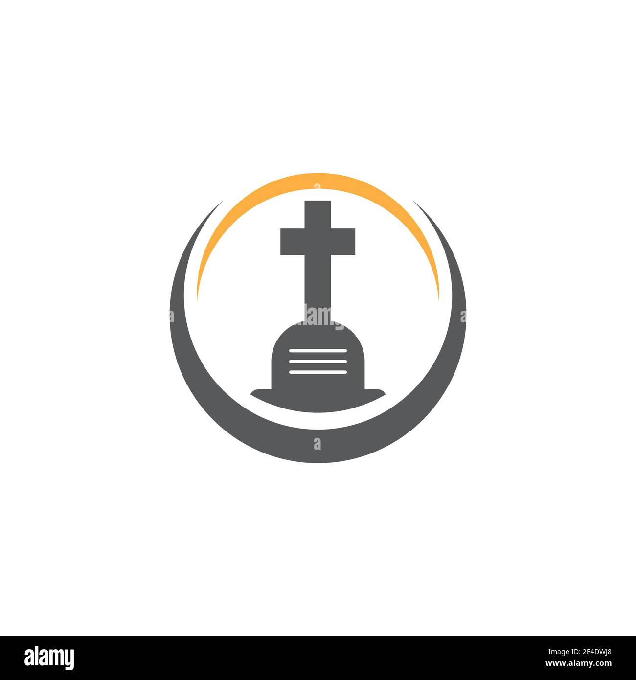 Gravestone Logo Template vector symbol nature Stock Vector Image & Art ...
