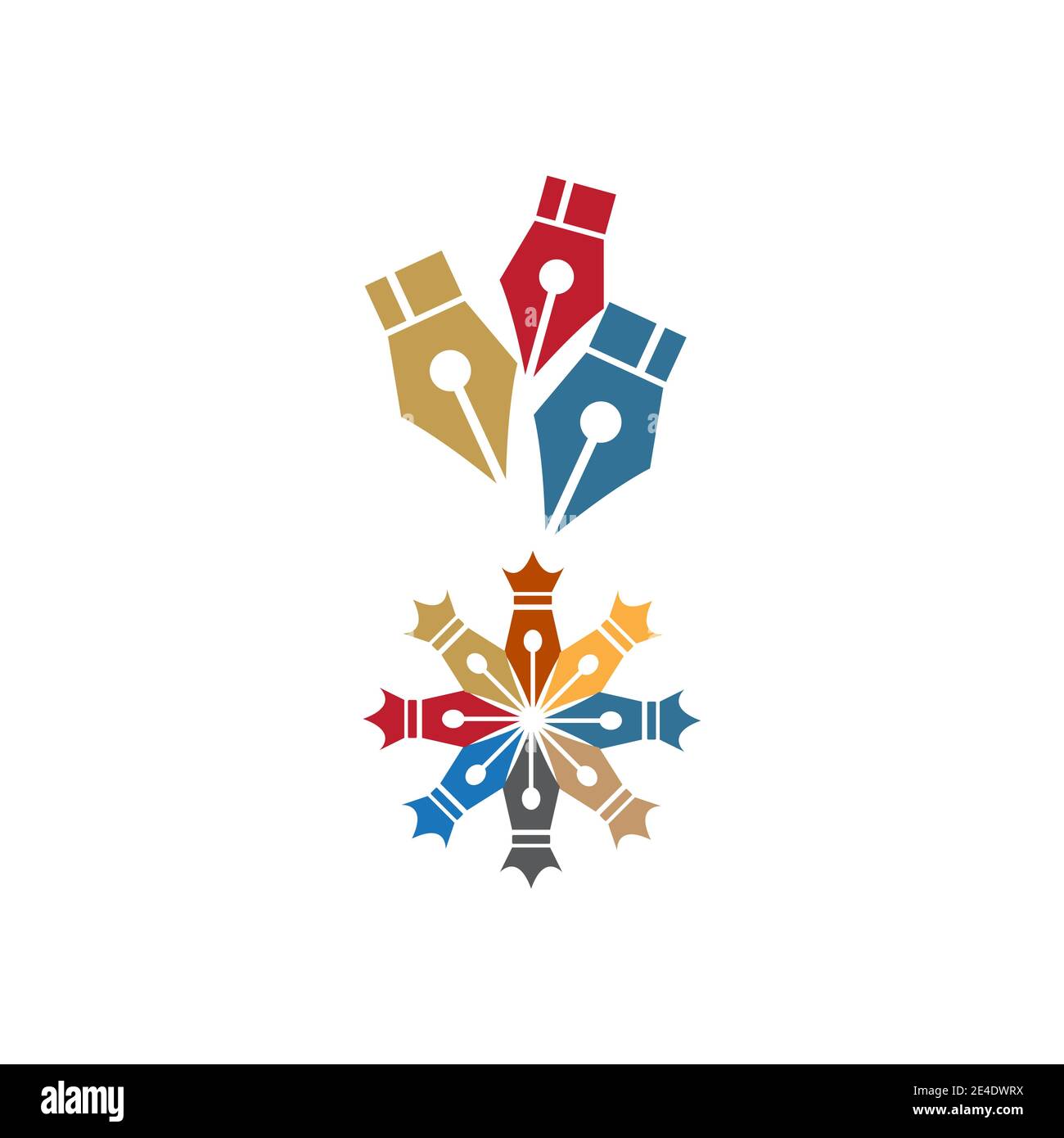 Nib Logo Template vector symbol nature Stock Vector Image & Art - Alamy