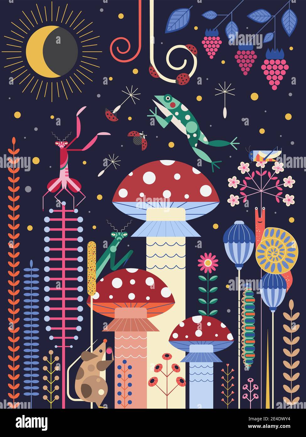 Magical creatures Stock Vector Images - Alamy