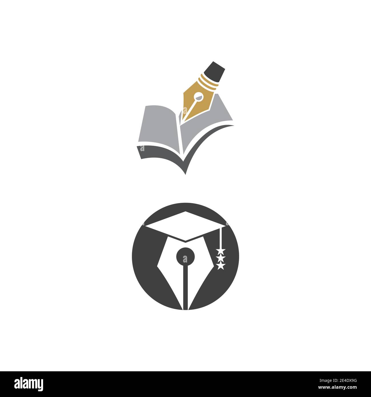 Nib Logo Template vector symbol nature Stock Vector Image & Art - Alamy