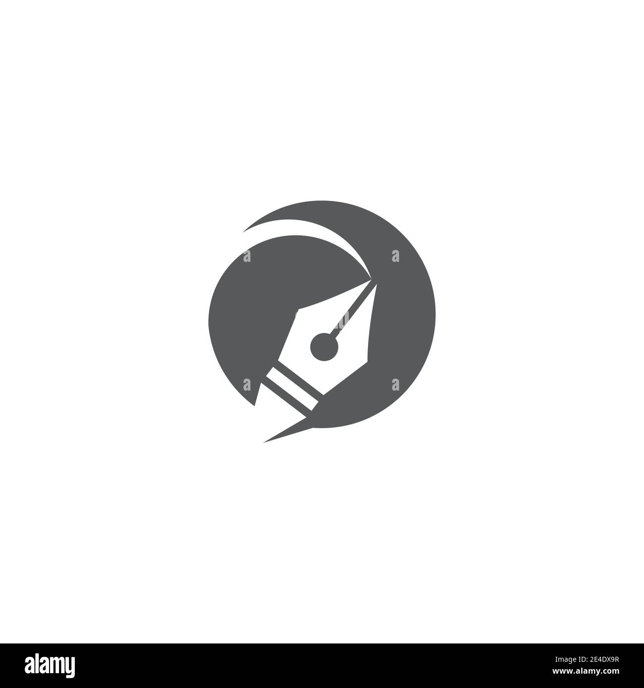 Nib Logo Template vector symbol nature Stock Vector Image & Art - Alamy