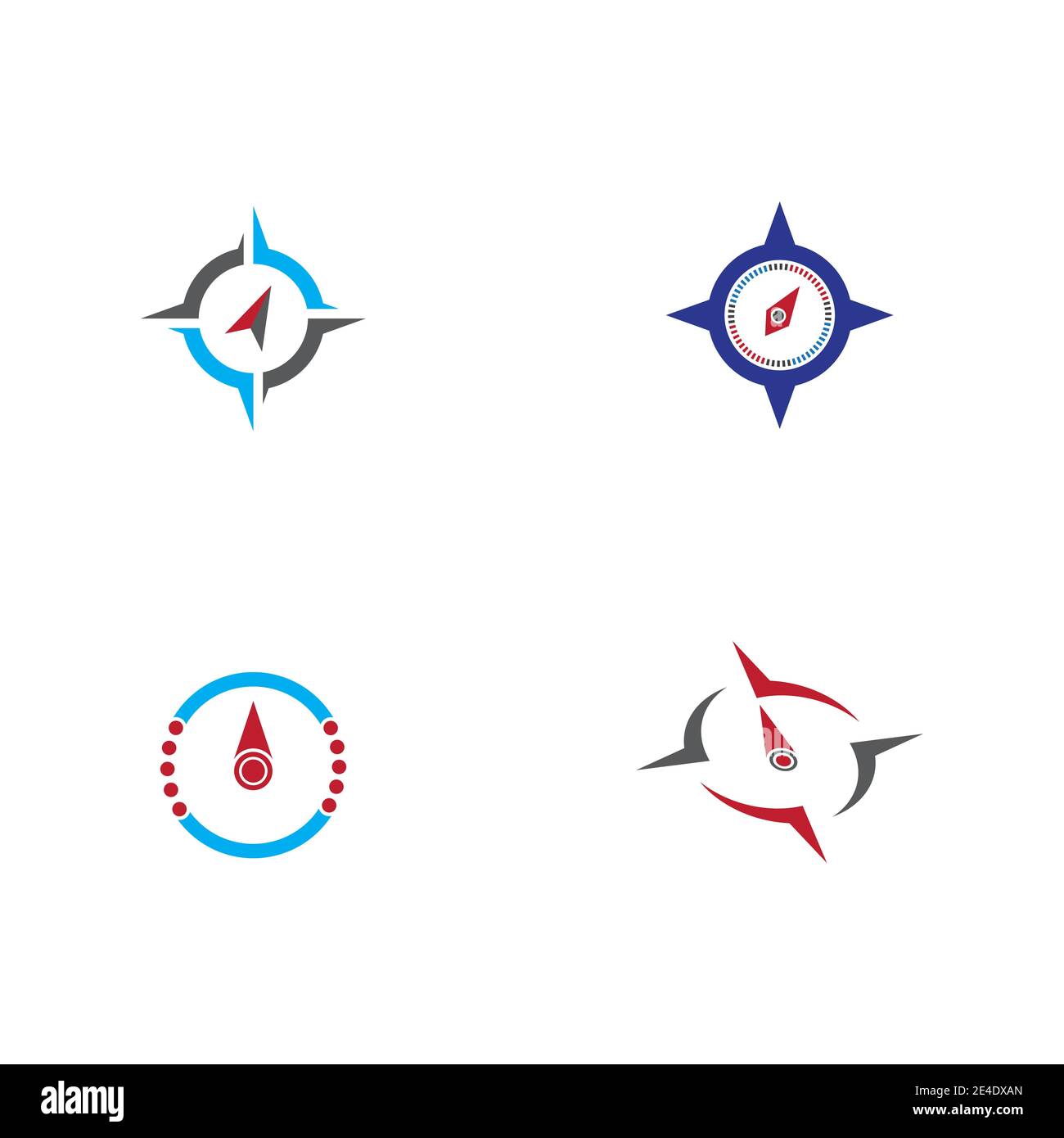 Set compass Logo Template vector symbol nature Stock Vector Image & Art ...