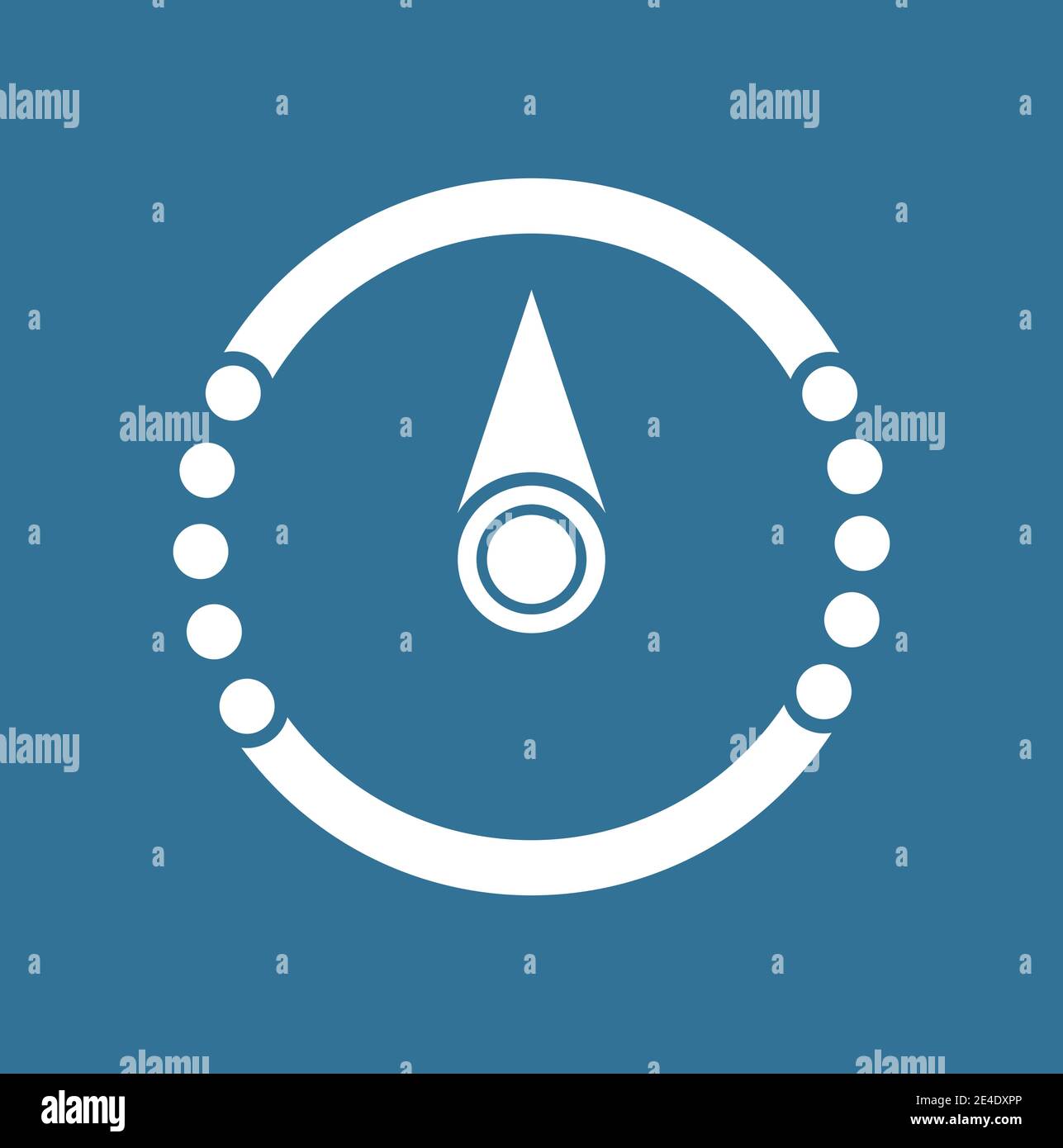 Mountain logo compass icon Stock Vector Images - Alamy