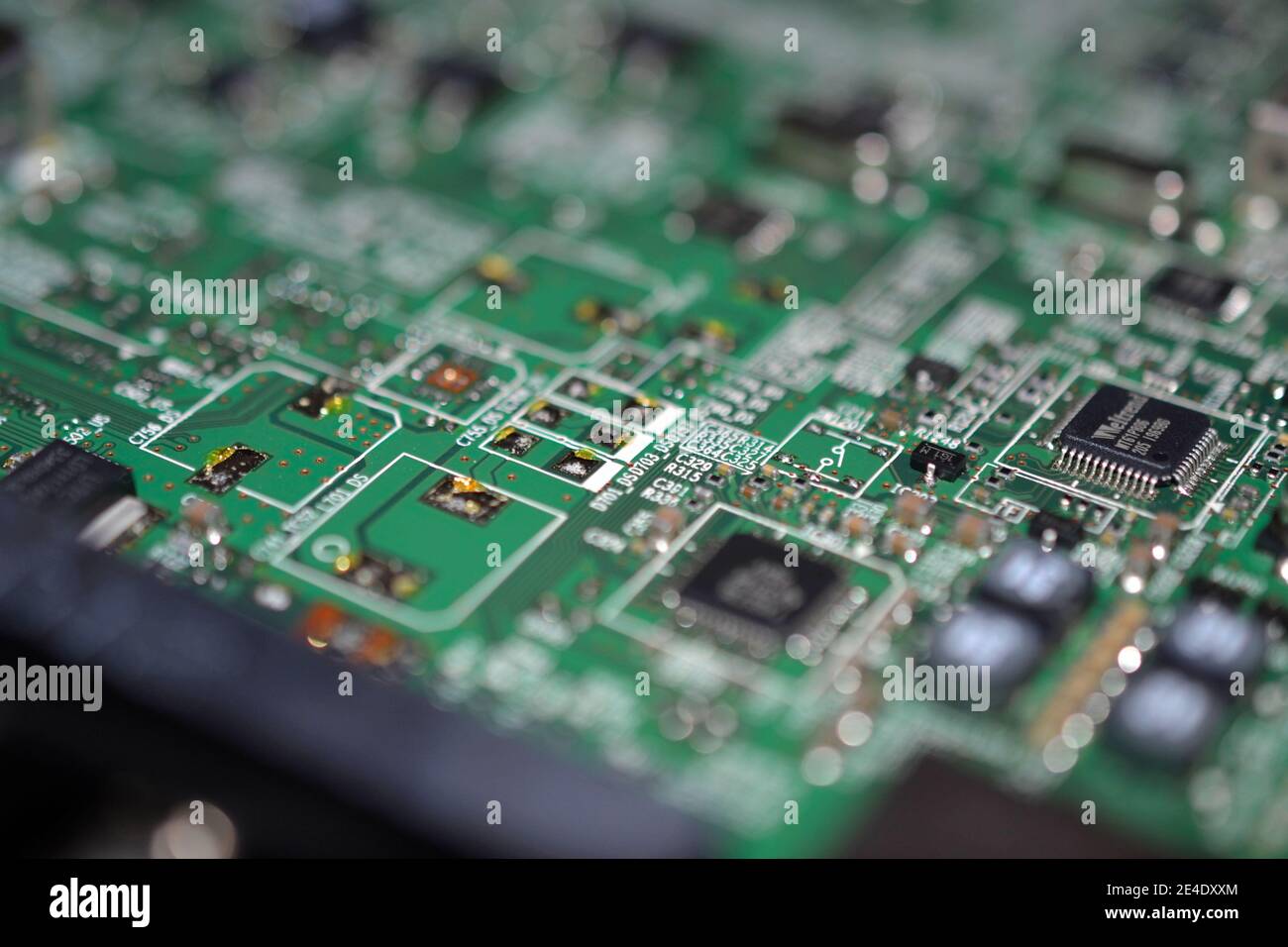 Closeup shot of an electronic circuit board - perfect Stock Photo - Alamy