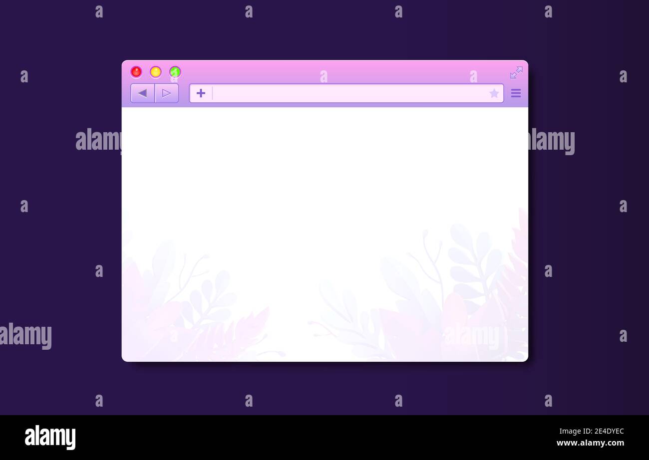 Nature landing page, Design internet browser template. Windows frame ...