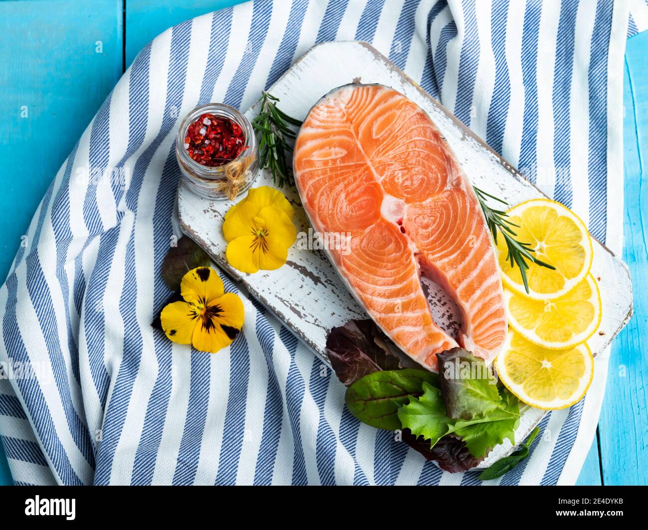 Raw wild gourmet blue hi-res stock photography and images - Alamy