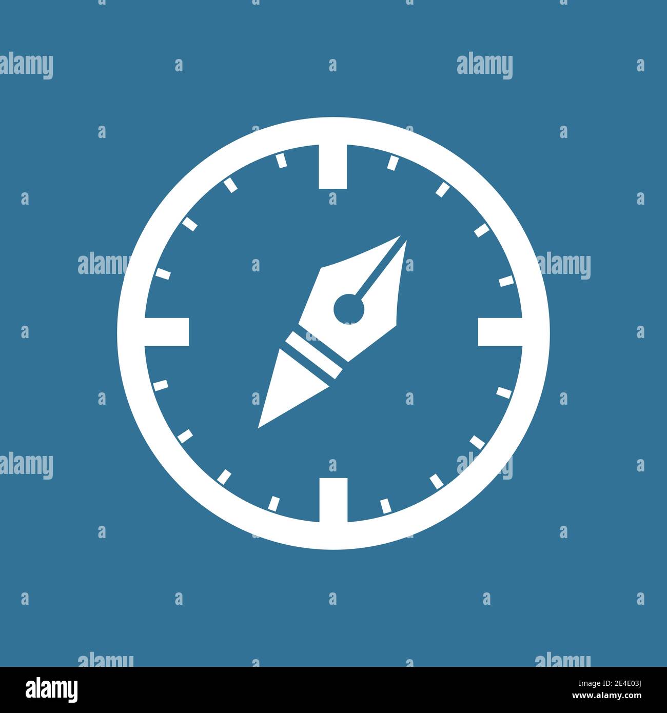 Nib logo design Stock Vector Images - Alamy