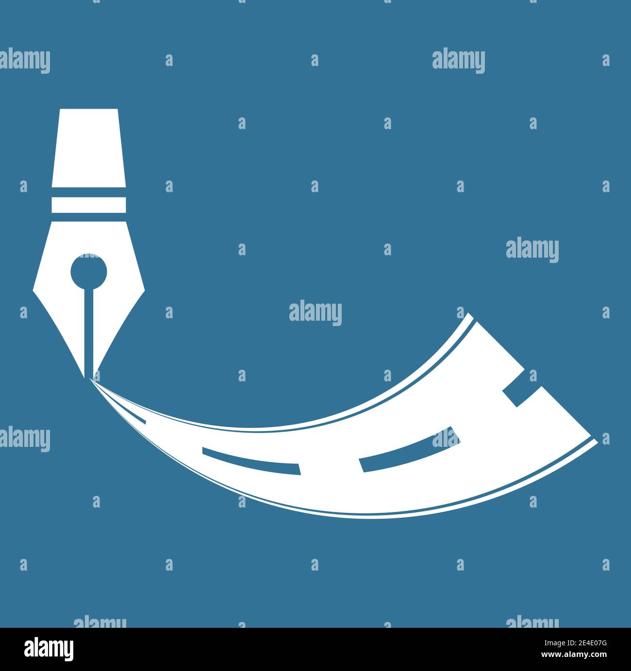 Nib Logo Template vector symbol nature Stock Vector Image & Art - Alamy