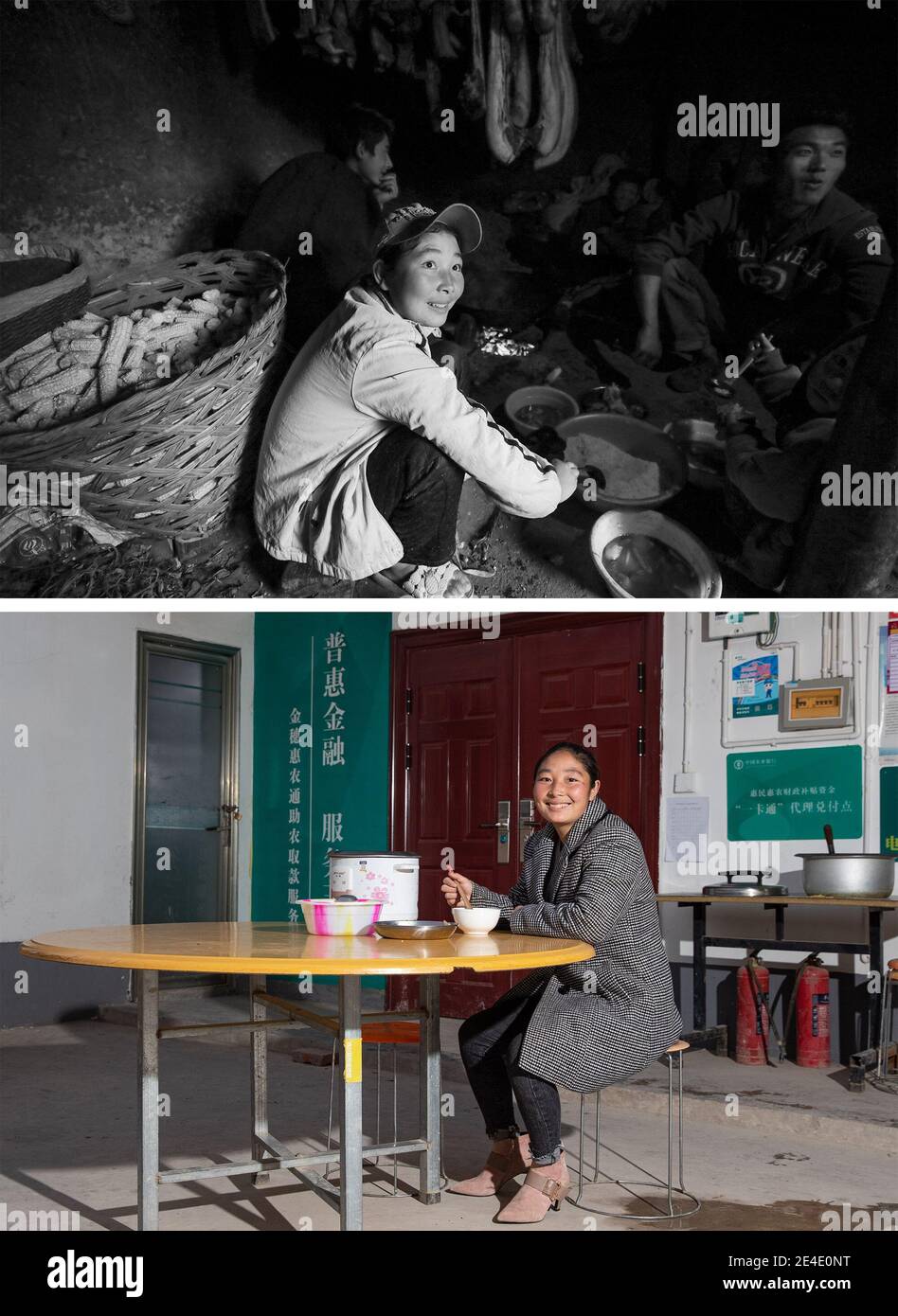Family members having lunch on hi-res stock photography and images - Alamy