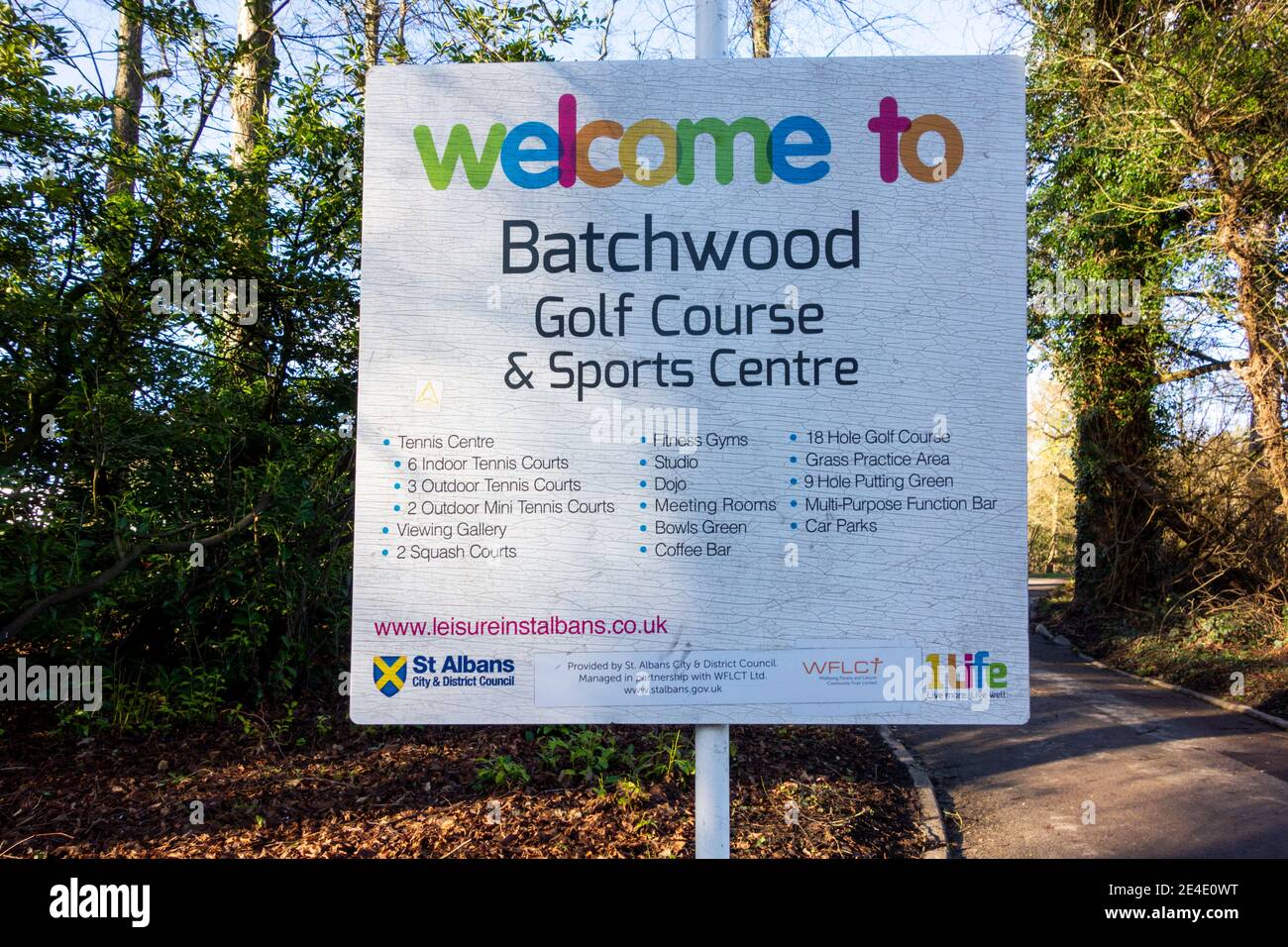 Colourful welcome sign batchwood hi-res stock photography and images ...