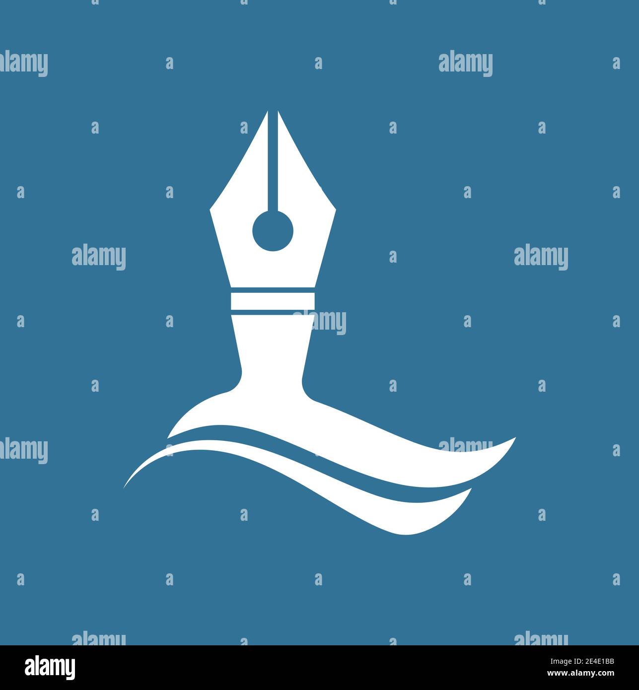 Nib Logo Template vector symbol nature Stock Vector Image & Art - Alamy