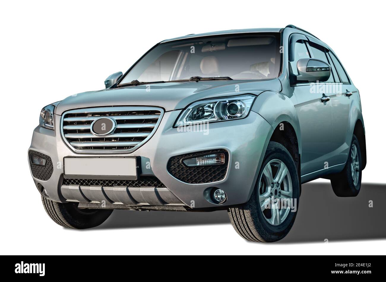 car on a white background (all logos, inscriptions and markings removed ...