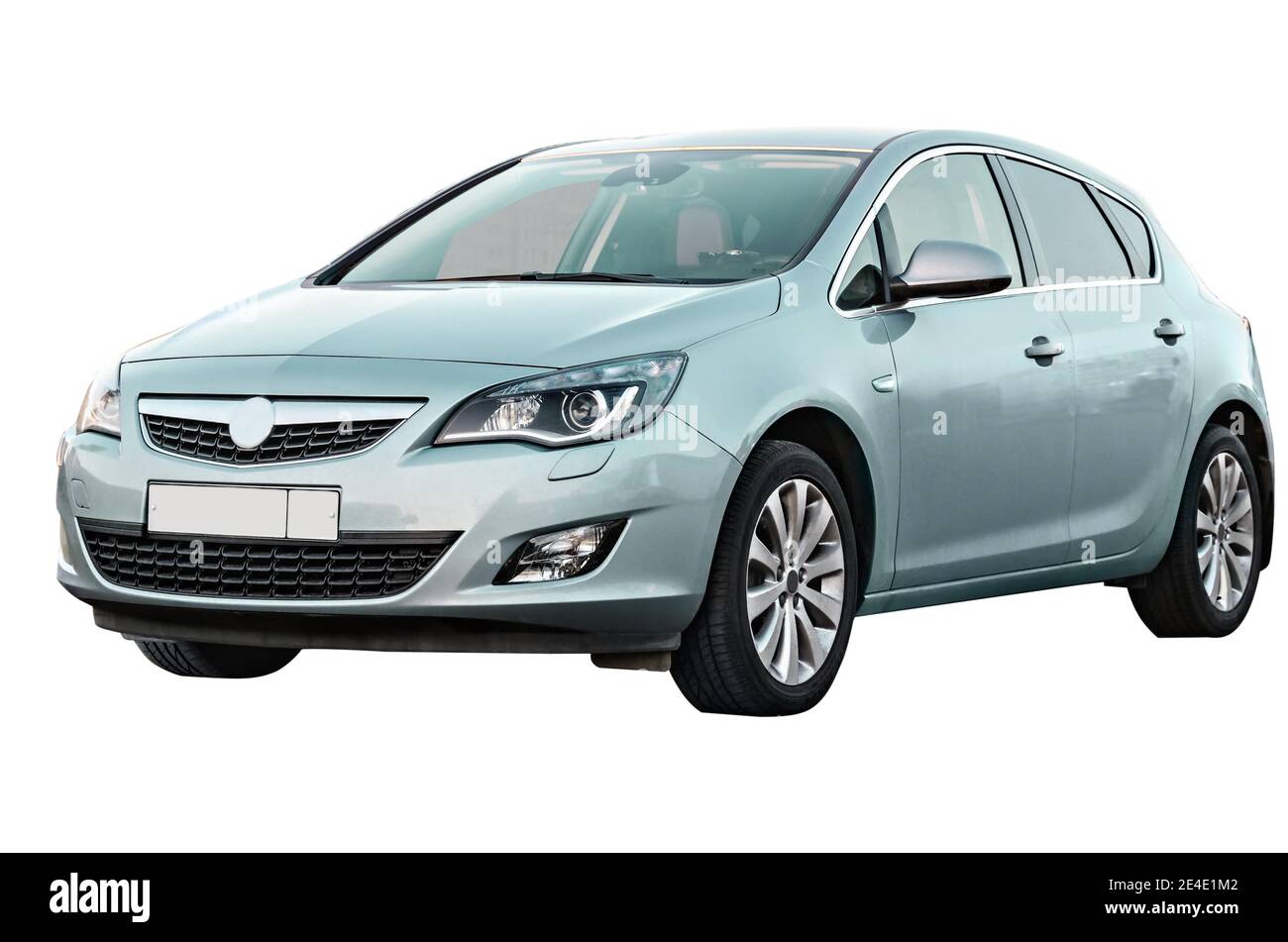 car on a white background (all logos, inscriptions and markings removed ...