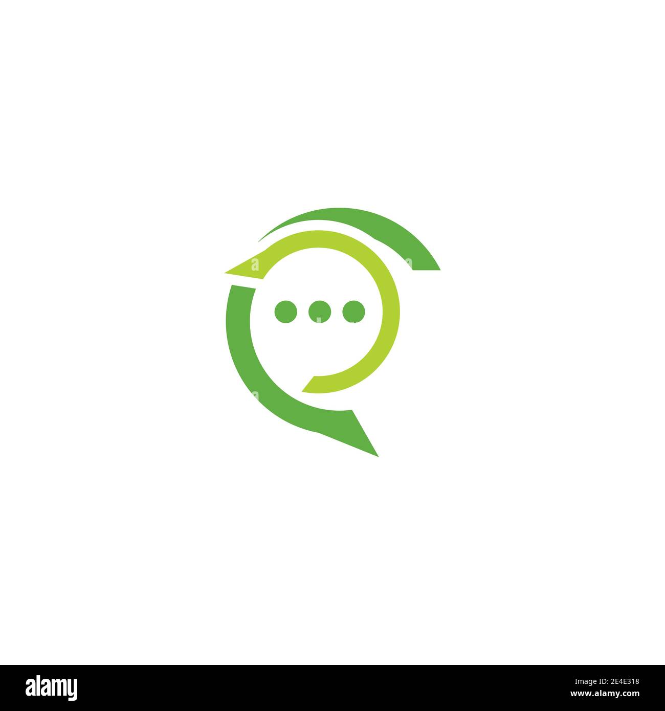 Chat Logo Template vector symbol nature Stock Vector Image & Art - Alamy