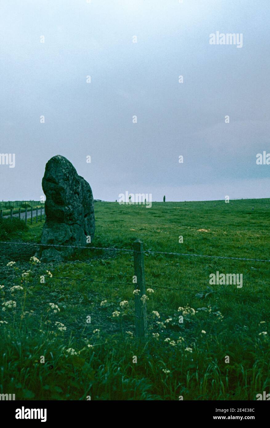 Neolithic henge monument containing three stone circles, around the ...