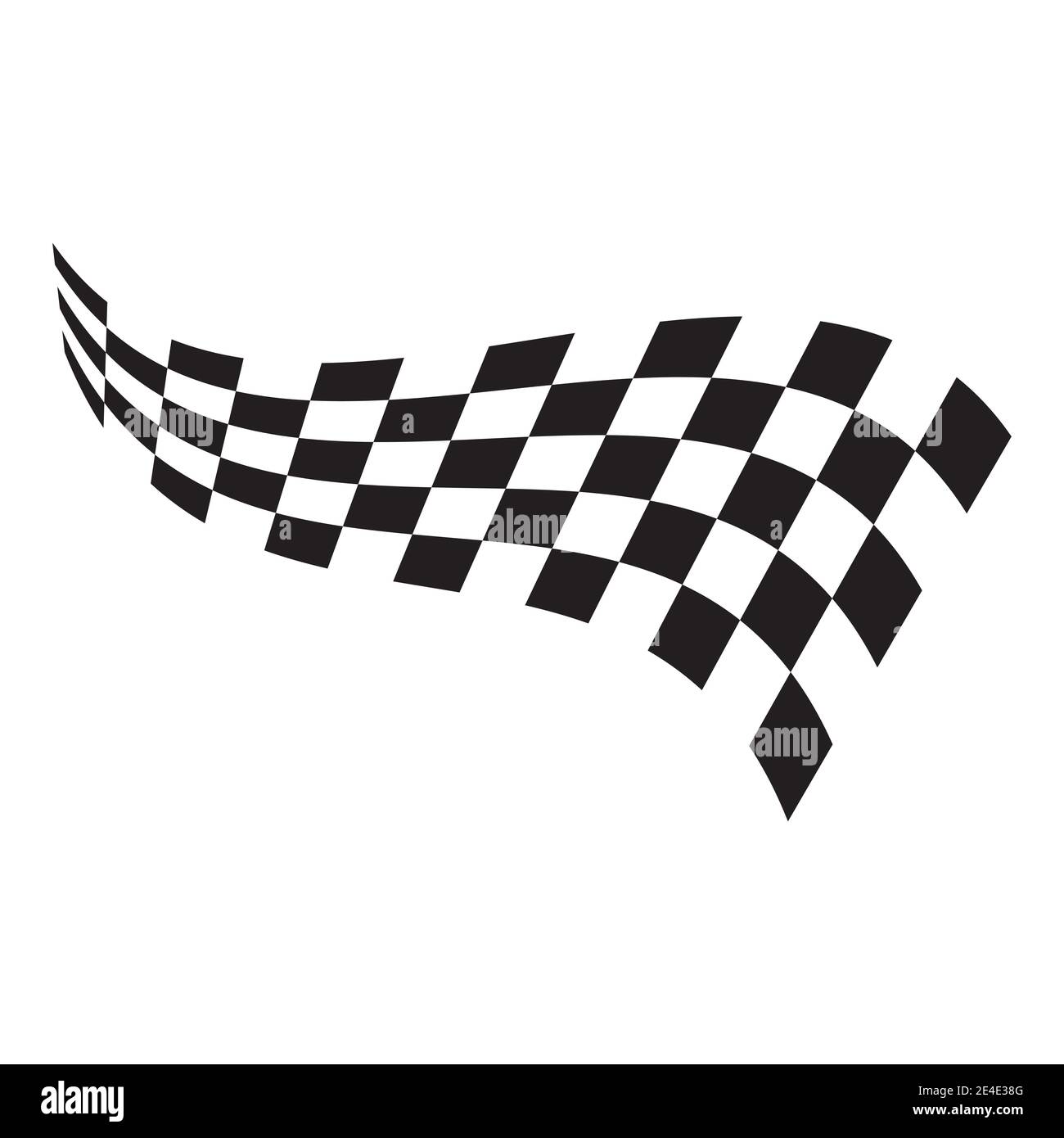 Race flag icon, simple design illustration vector Stock Vector Image ...