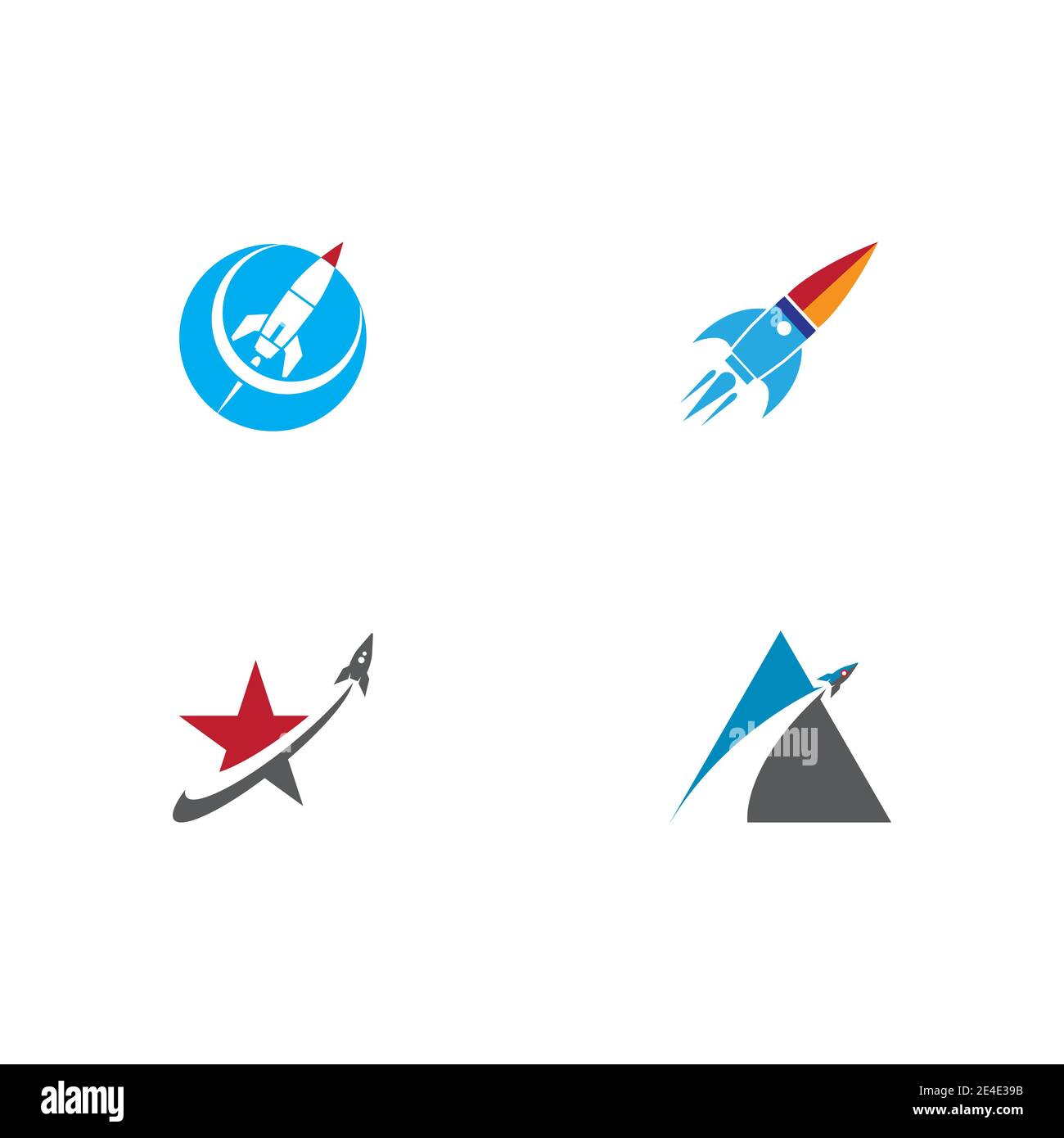Rocket Logo Template vector symbol nature design Stock Vector Image ...