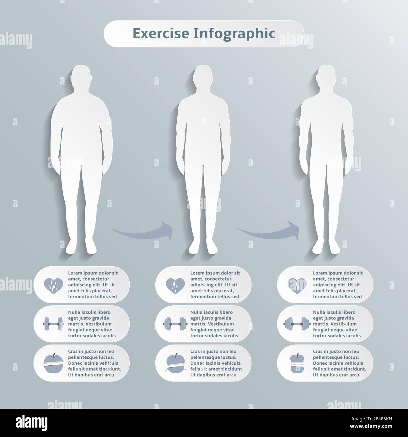 Infographic elements for men fitness and sports of healthcare weight ...