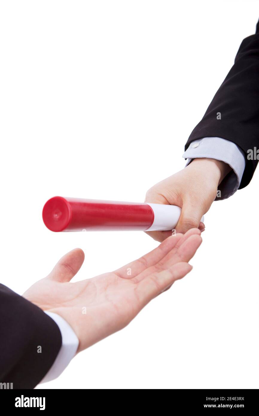 Business people in passing the baton high quality photo Stock Photo - Alamy
