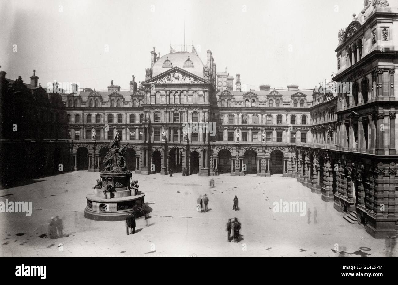 Vintage 19th century photograph: The Exchange building, Liverpool Stock ...
