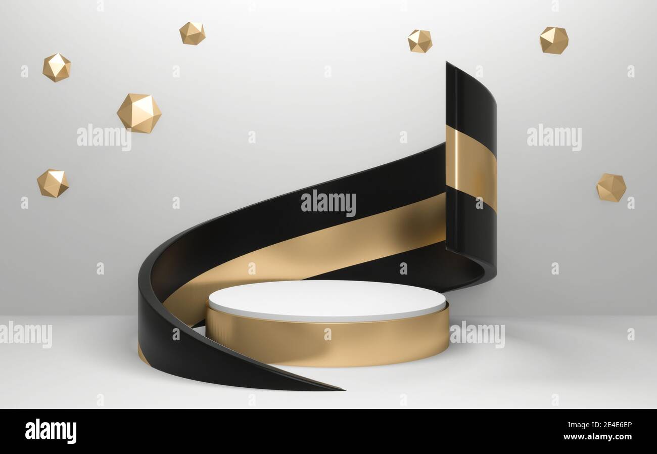 white podium on background abstract minimal style. 3D rendering Stock ...